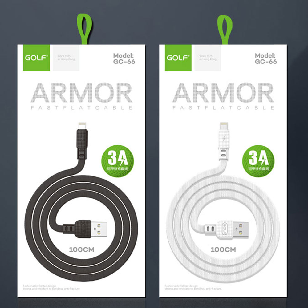 Golf GC-66i 1 Meter 3A Flat Lightning Cable | Memoxpress Online
