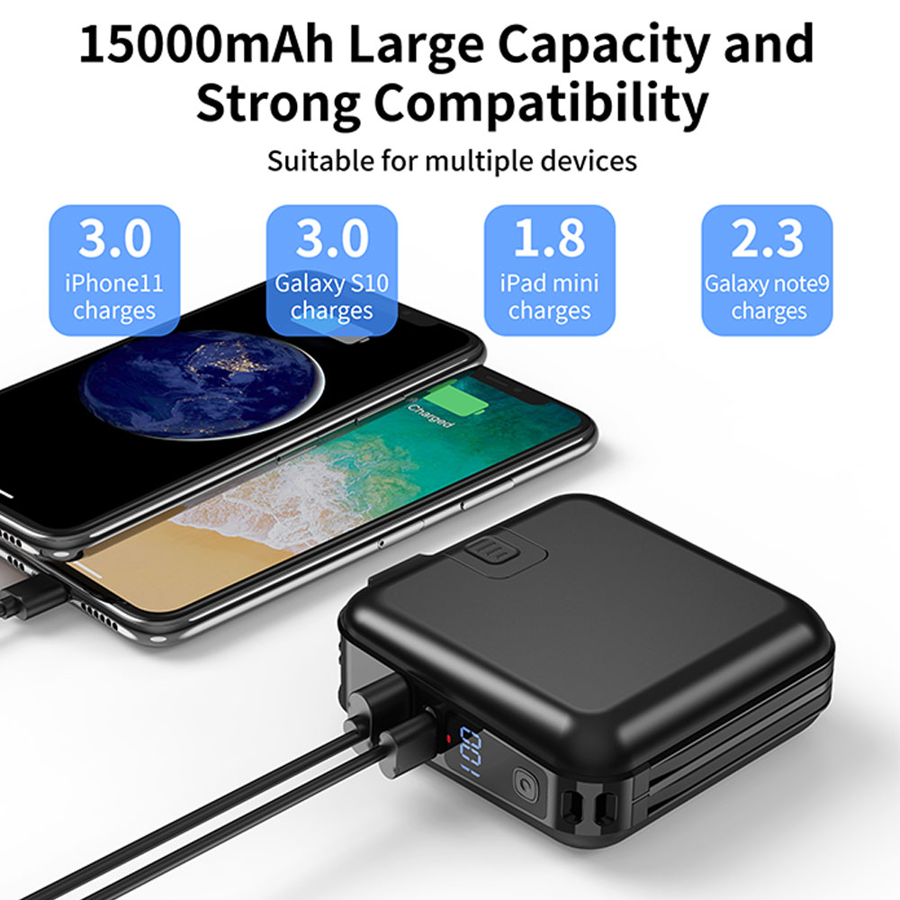 Optimus PD15 Wall Charger With Powerbank | Memoxpress Online