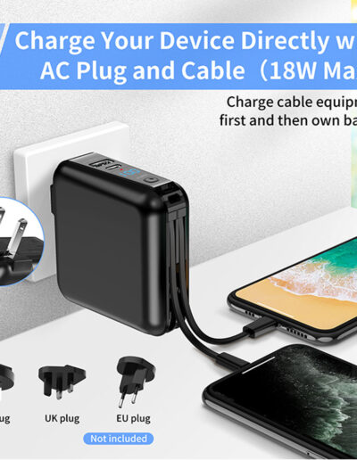 Optimus PD15 Wall Charger With Powerbank | Memoxpress Online