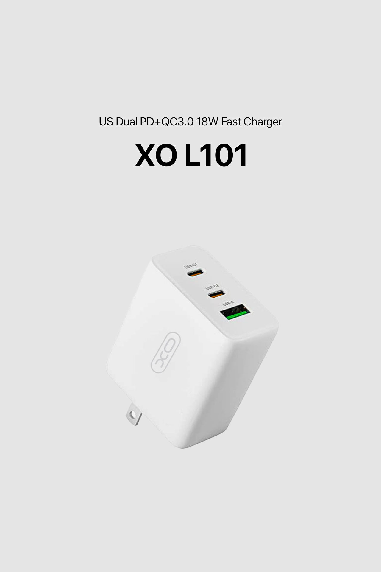 XO L101 US Dual PD+QC3.0 18W Fast Charger | Memoxpress Online
