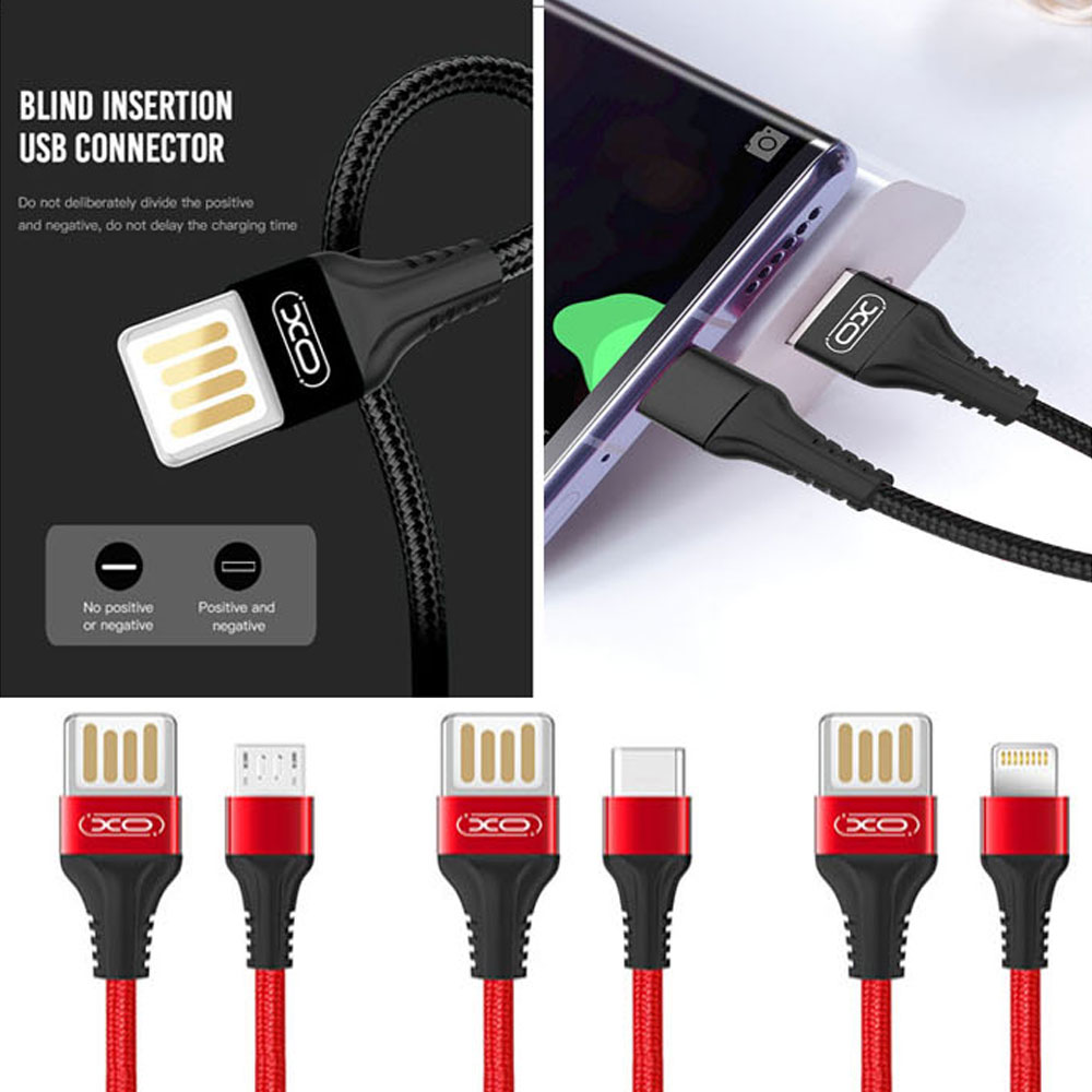 XO NB118 Braided Data Sync Type-C Cable | Memoxpress Online