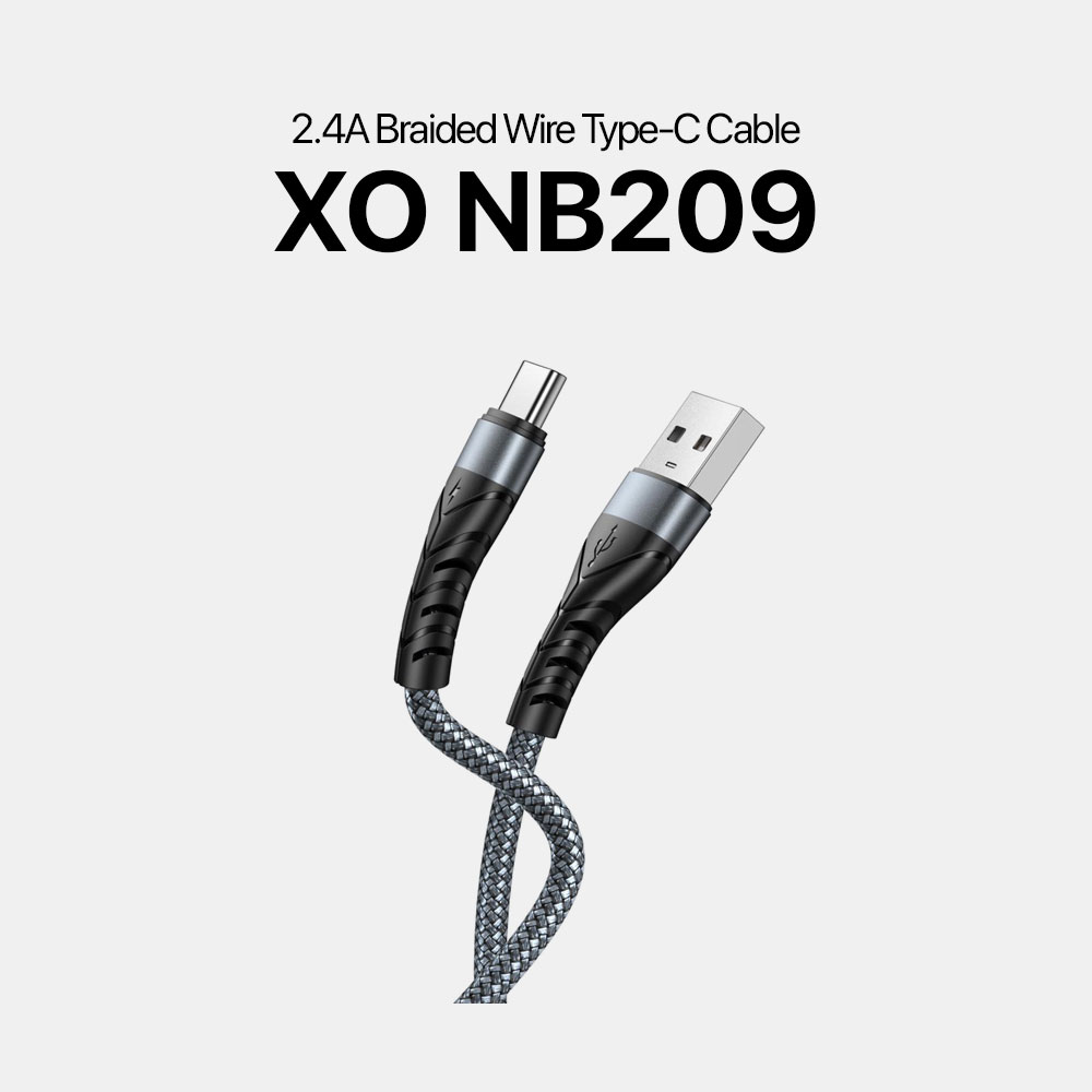 XO NB209 2.4A Braided Wire & Aluminum Shell Type-C Cable | Memoxpress ...
