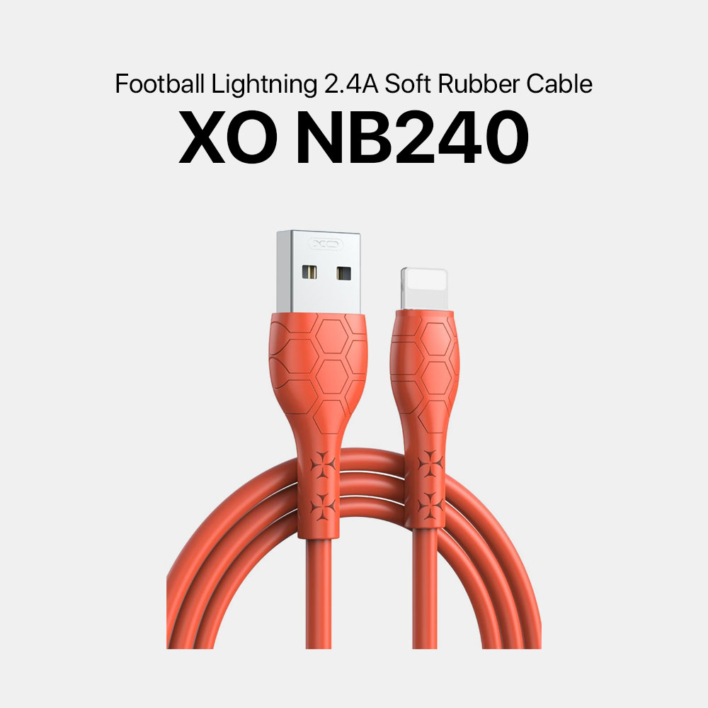 XO NB240 Football 2.4A Soft Rubber Cable | Memoxpress Online