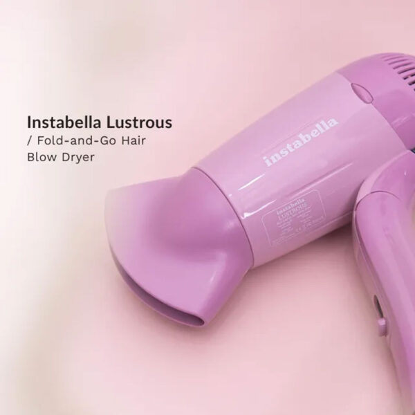 Instabella Lustrous Fold-and-Go Hair Blow Dryer HD-302 – Plum Purple ...